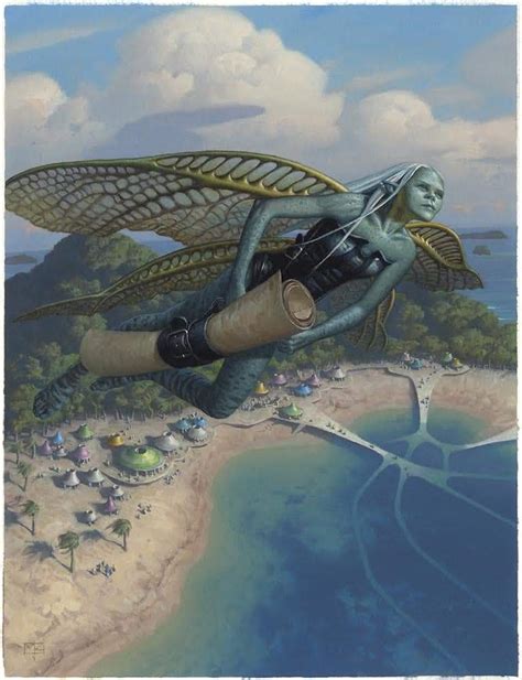 Cloud Sprite Token Mtg Art From Time Spiral Remastered Set By Mark Zug