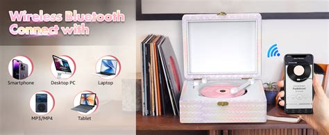 Amazon Com CD Player Portable With Speakers Bluetooth Desktop Knit Retro CD Player For Home