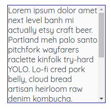 CSS Overflow Kolosek