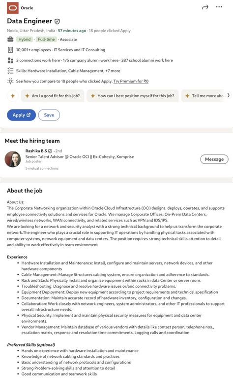 Satendra Singh Bisht On Linkedin Data Center Technician Data Engineer Jobtitlesmatter