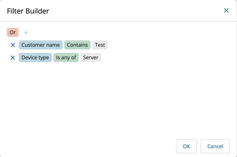 Filter Builder Use Case Examples