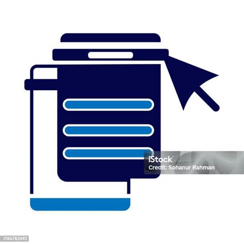 Web Menu Click Menu Nav Bar Menu Scrolling Icon Stock Illustration