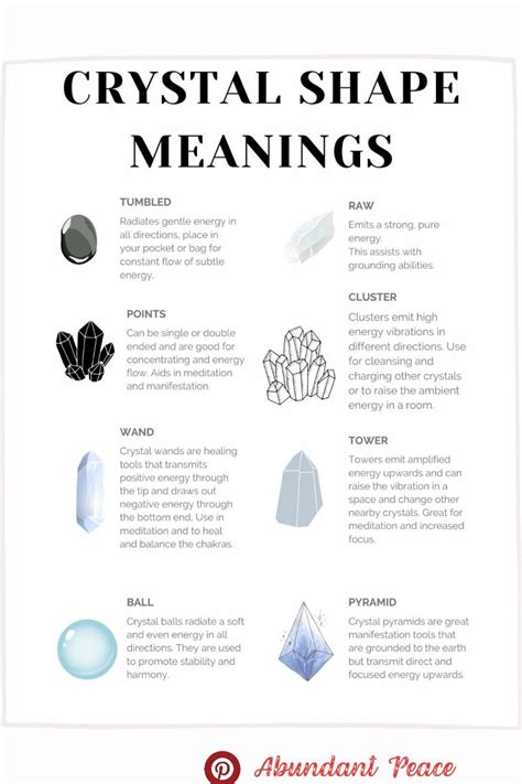 Crystal Shape Meanings Artofit