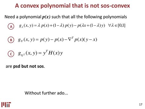 Ppt A Convex Polynomial That Is Not Sos Convex Powerpoint Presentation Id341863