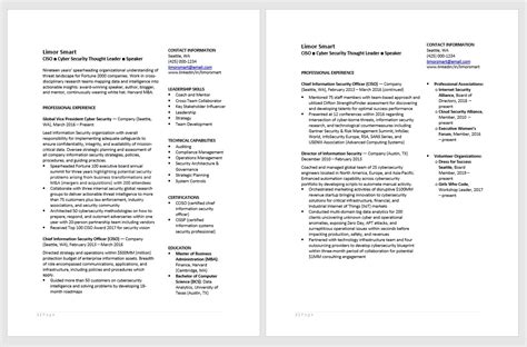 Ciso Resume Template