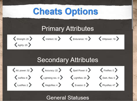 Cheats Menu Love And Corruption Wiki