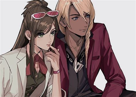 Klavier Gavin And Ema Skye Ace Attorney And 1 More Drawn By Amikoiiko