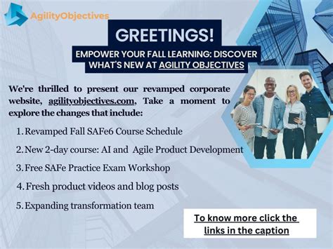 Agility Objectives Corporation On Linkedin Agile Scrum Scrummaster