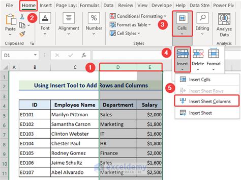 How To Add Rows And Columns In Excel Easy Methods
