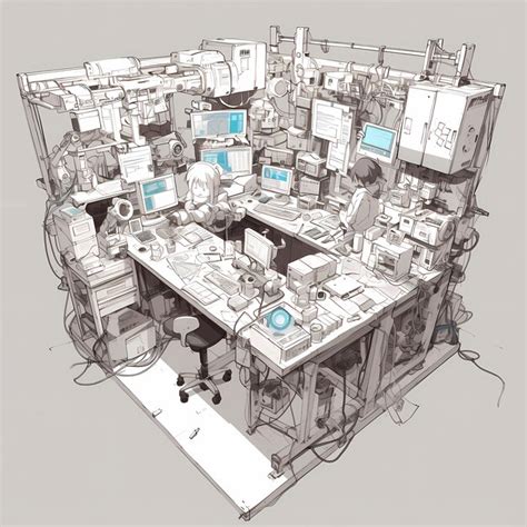 Premium Photo Robotics Workshop Hightech Enthusiasts Dream Space