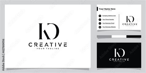 Initial KD DK Alphabets Letters Logo Monogram Stock Vector Adobe Stock