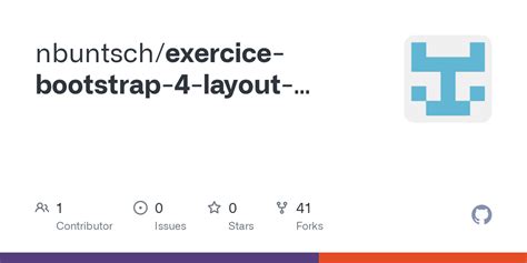 Github Nbuntschexercice Bootstrap 4 Layout Responsive Avance