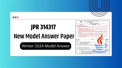 Jpr 314317 Msbte Summer 2024 And Winter 2024 Model Answer Papers Model Answer Papers Bhisesir