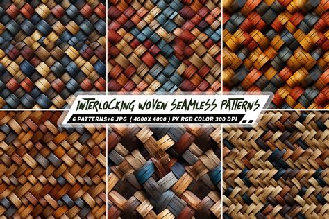 Basket Weave Interlocking Woven Seamless Patterns Backgrounds Pho Filtergrade