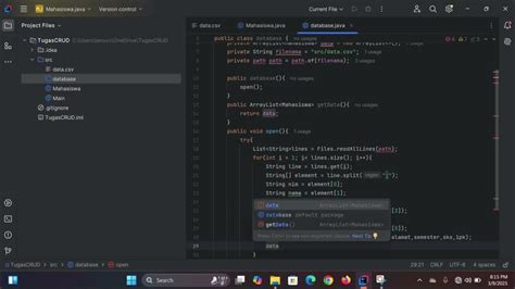 Membuat Aplikasi Simple Crud Addsetviewremove Pada Java