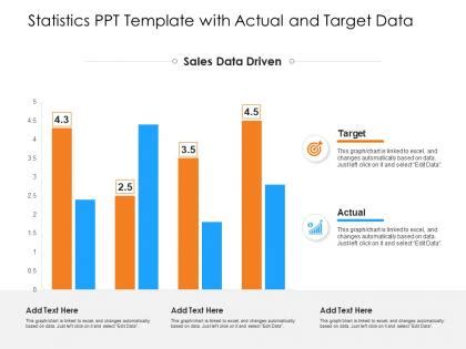 Statistics Ppt Template Slide Team