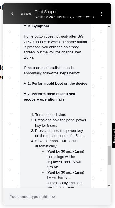 Solved Latest Update Error Home Screen Not Accessible Samsung