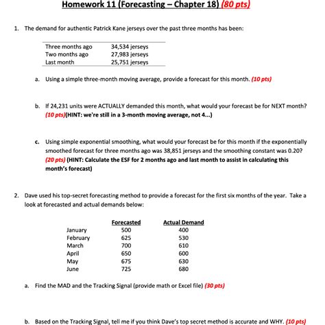 solved homework 11 forecasting chapter 18 80 pts 1