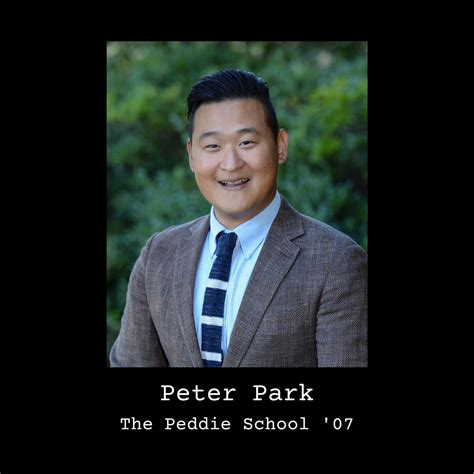 The Peddie School On Linkedin Listen In As Peter Park Shares Some Of