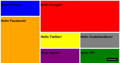 Grid Element Codesandbox