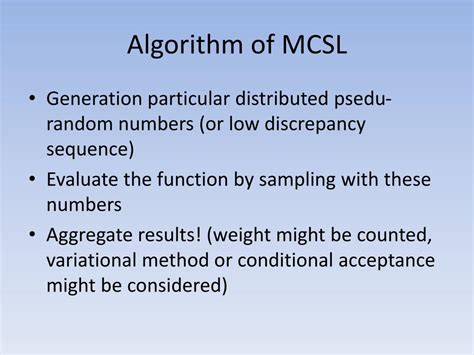 Ppt Mcsl Monte Carlo Simulation Language Powerpoint Presentation