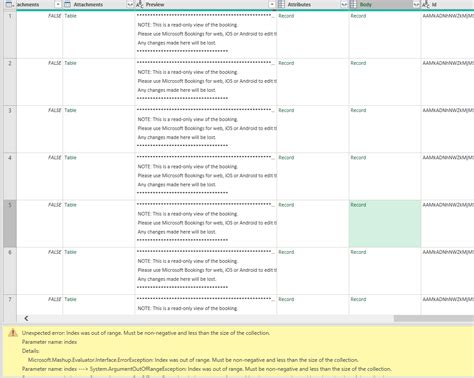 Excel Getting Calendar Bookings Error On Power Query Stack Overflow