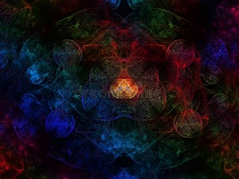 Abstract Ornate Fractal Power Dynamic Background Beautiful Inspiration Future Stock Illustration
