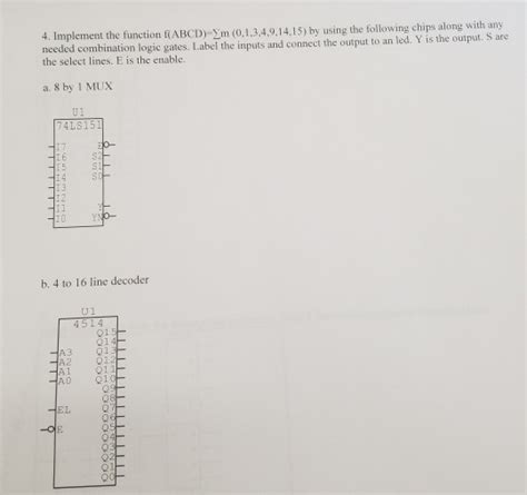 Solved 4 Implement The Function Abcd Em 013491415