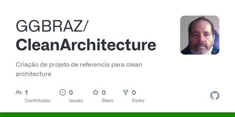 GitHub GGBRAZ CleanArchitecture Criação de projeto de referencia para clean architecture