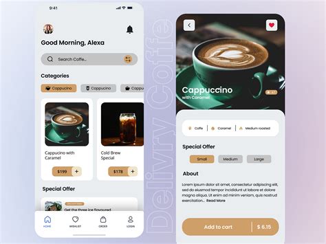 Coffe App Designs Themes Templates And Downloadable Graphic Elements