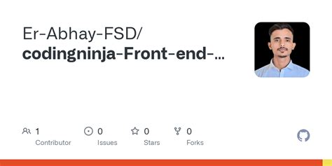 Github Er Abhay Fsdcodingninja Front End Solution
