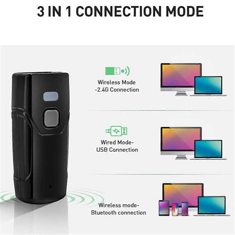 Wireless 1d Barcode Scanner Bluetooth Mini Scanner Support Windows