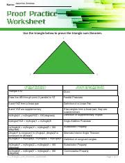 Proving Triangle Sum Theorem With Angle Properties Course Hero