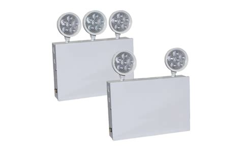NY LED New York City Approved Steel Emergency Lighting By Exitronix Barron Lighting Group