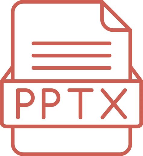 Pptx File Format Vector Icon 29925444 Vector Art At Vecteezy