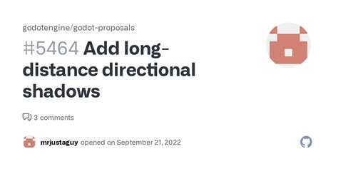 Add Long Distance Directional Shadows · Issue 5464 · Godotenginegodot