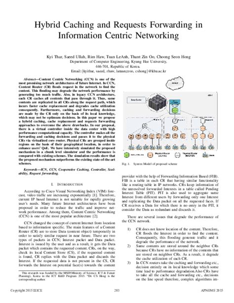 Pdf Hybrid Caching And Requests Forwarding In Information Centric