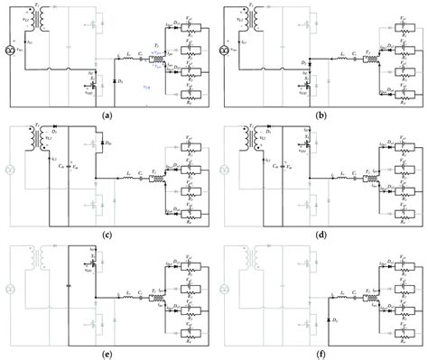 Equivalent Circuits A Operation Mode I B Operation Mode Ii C Download Scientific