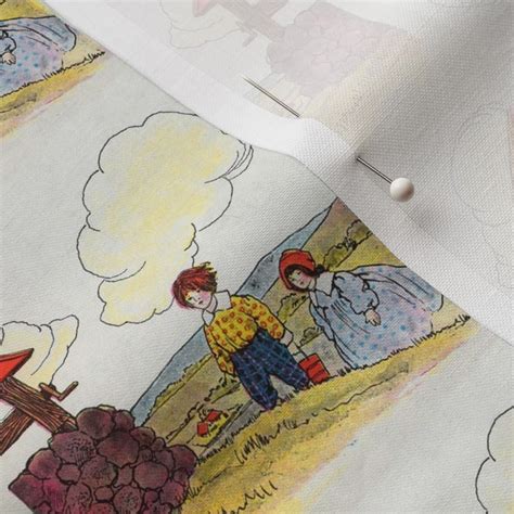 Mother Goose Nursery Rhyme Jack And Jill Fabric Spoonflower
