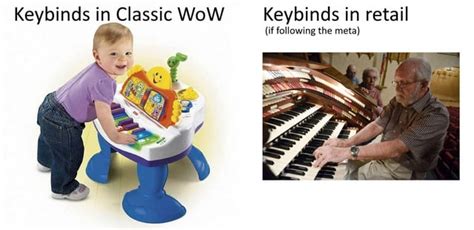 Classic Vs Retail Keybinds I Like Playingboth Tho Rwow