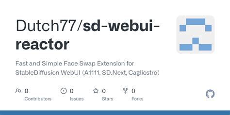 Github Dutch Sd Webui Reactor Fast And Simple Face Swap Extension For Stablediffusion Webui