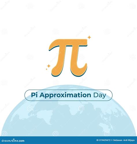 vector graphic of pi approximation day ideal for pi approximation day