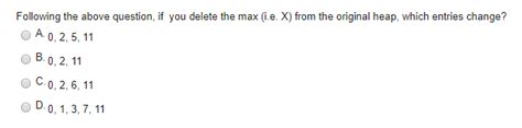 Solved Just Some Basic Questions About Heaps And Arrays