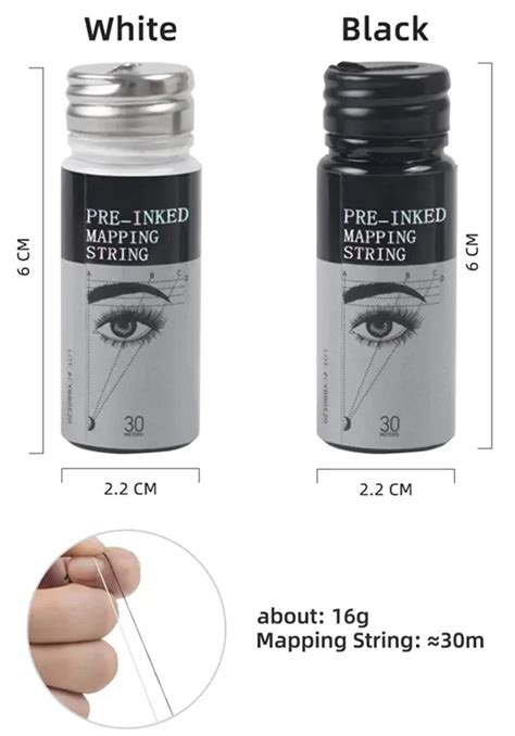 M Ft Pre Inked Mapping String For Eyebrow Makeup Microblading GAbrow Microblading
