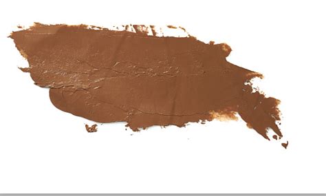 흰색 배경에 고립 된 화장품 갈색 컨실러 얼룩 스트로크 톤 크림 얼룩 코렉터 질감 메이크업 갈색에 대한 스톡 사진 및 기타 이미지 Istock