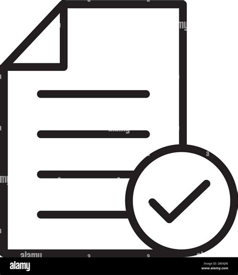 Paper Document With Check Symbol Stock Vector Image And Art Alamy Paper Document With Check Symbol Stock Vector Image And Art Alamy