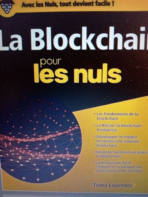 La Blockchain Pour Les Nuls By Tiana Laurence