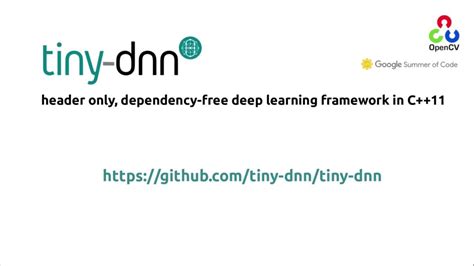 gsoc 2016 opencv tiny dnn module youtube