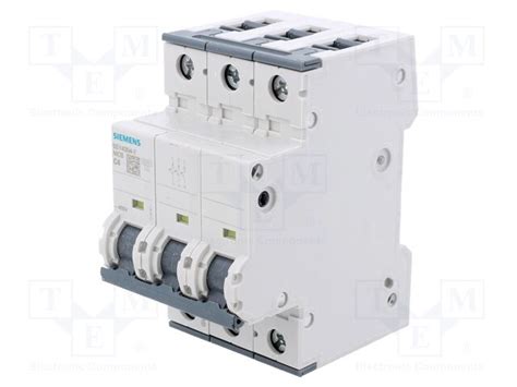 5sy4304 7 Siemens Interruptor Magnetotérmico 230 400vac Itrab 4a Polos 3 10ka Tme