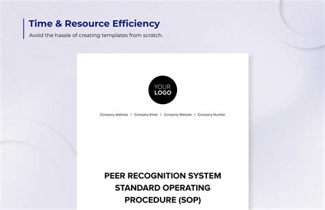 Peer Recognition System Standard Operating Procedure SOP HR Template